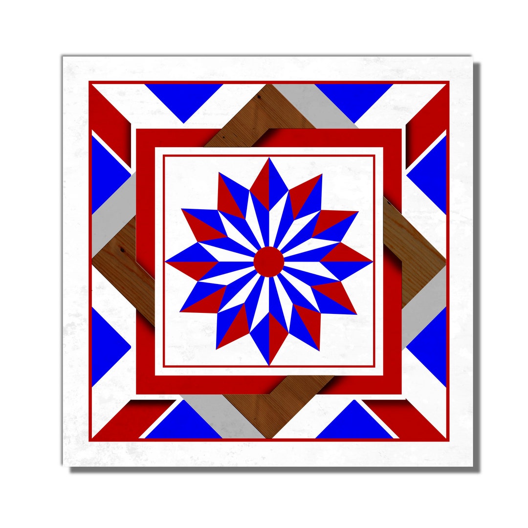 Barn Quilt Metal Sign, Printed on Strong Aluminum Faced and Plastic ...