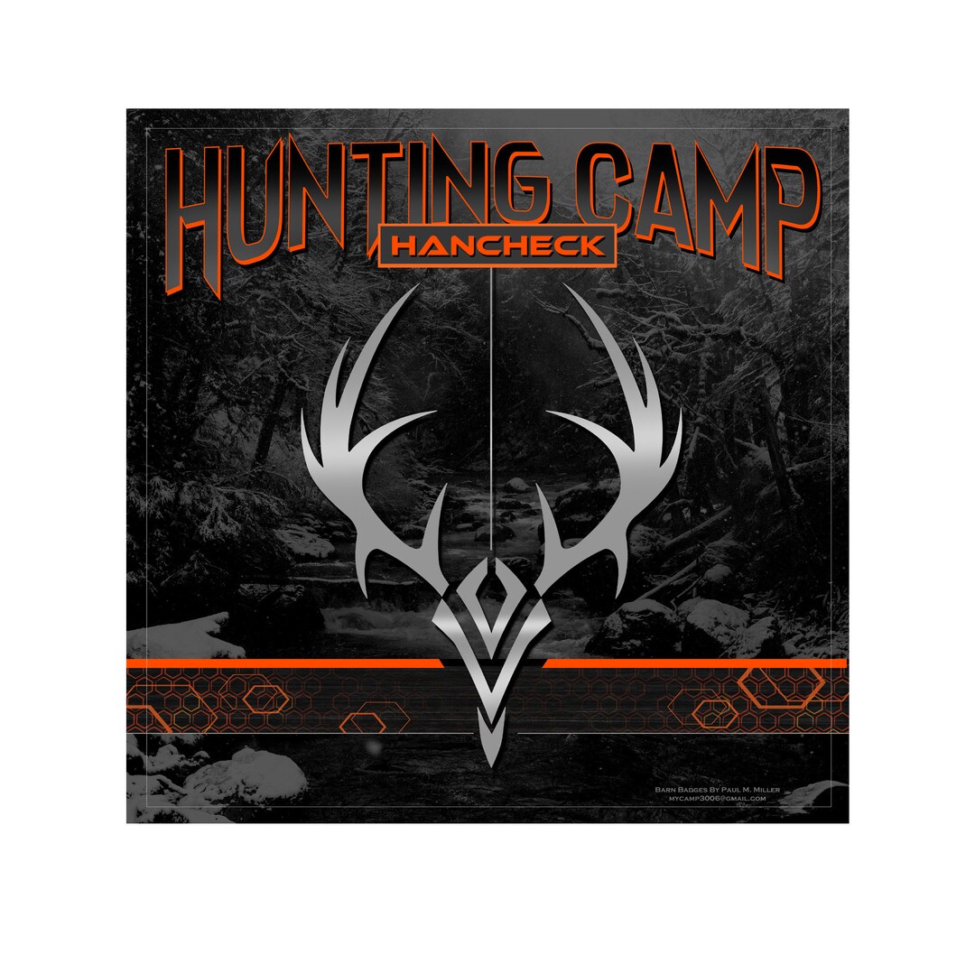 Custom Hunting Camp Metal Sign, Printed on Strong Aluminum Faced and ...