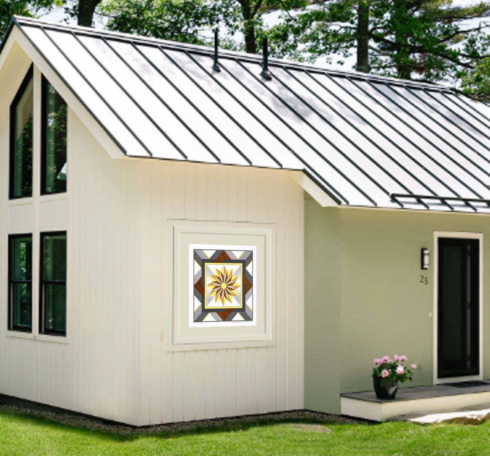 Barn Quilt Metal Sign, Printed on Strong Aluminum Faced and Plastic ...