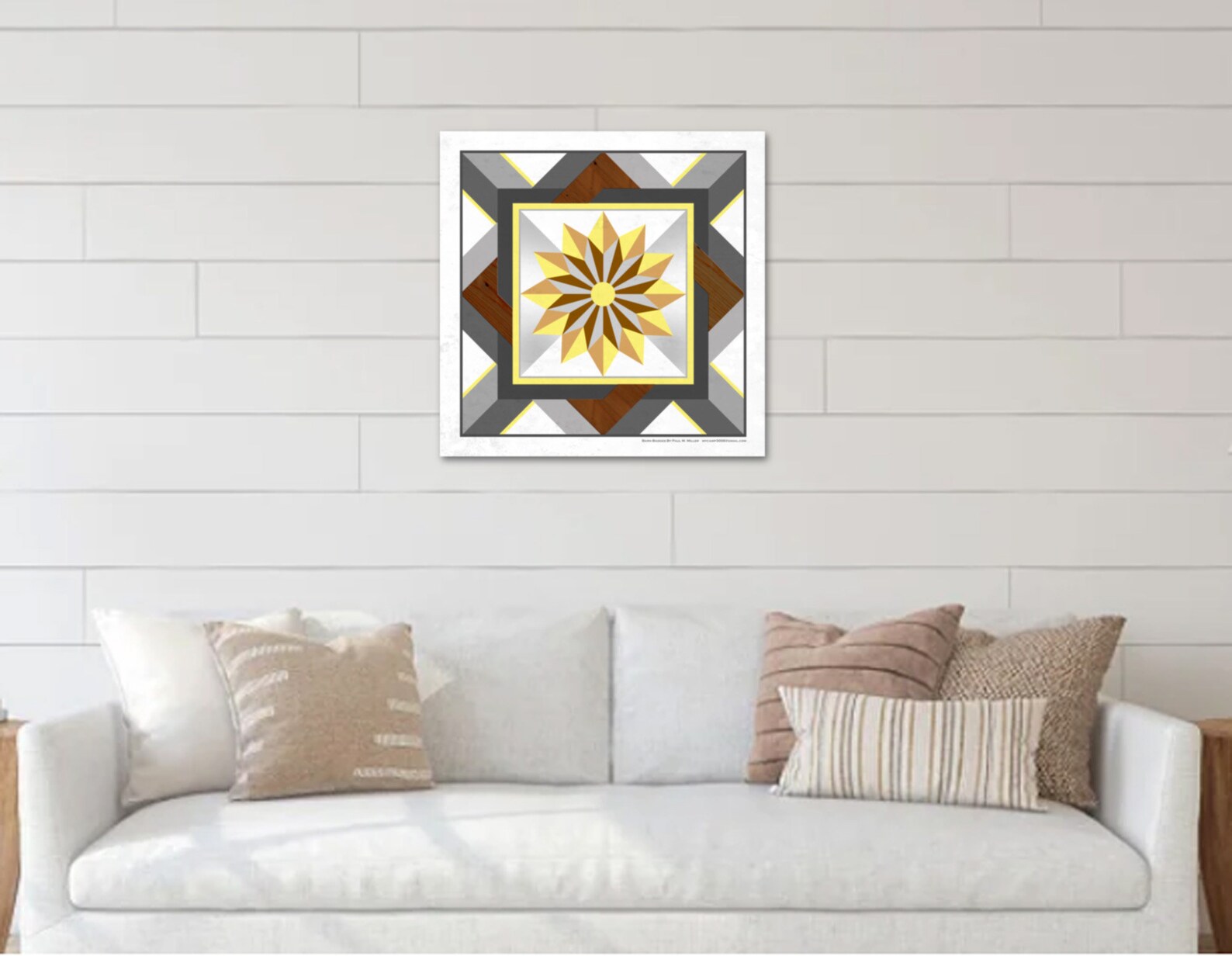 Barn Quilt Metal Sign, Printed on Strong Aluminum Faced and Plastic ...