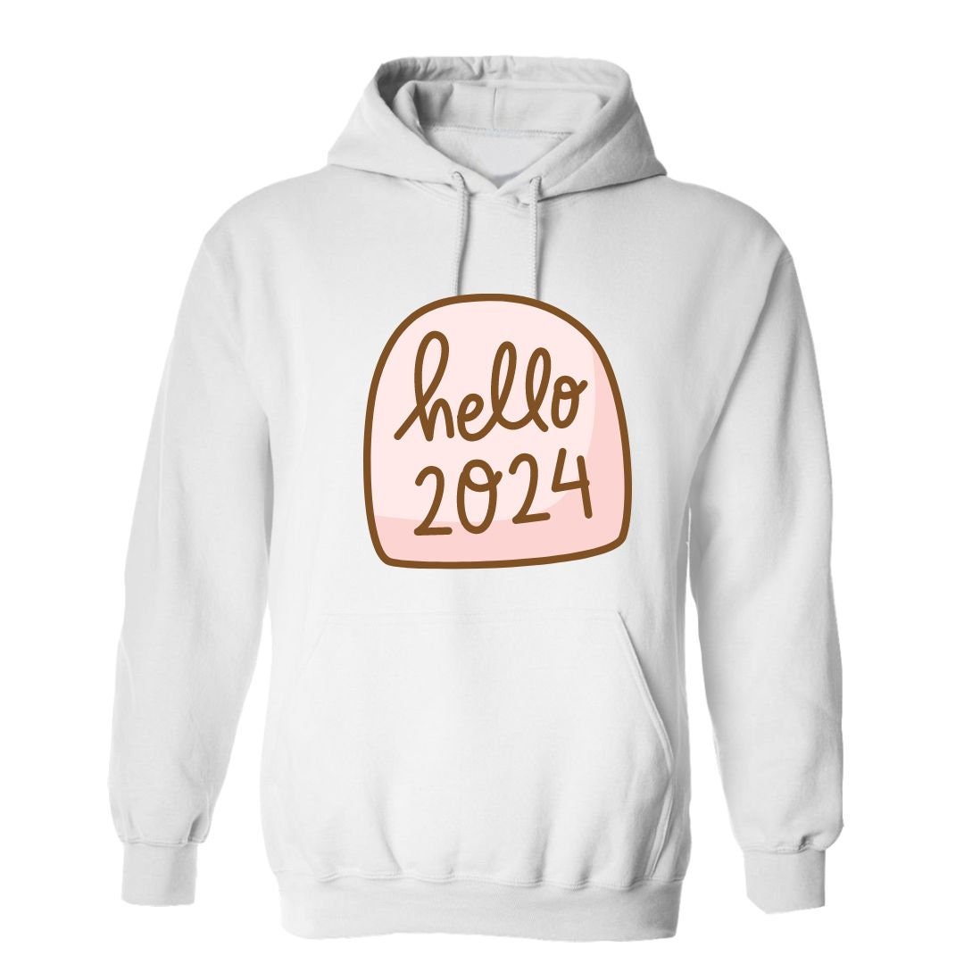 Hello 2024 Hoodie, New Year Hoodie, New Year 2024 Hoodie, New Year Party Hoodie, Happy New Year ...