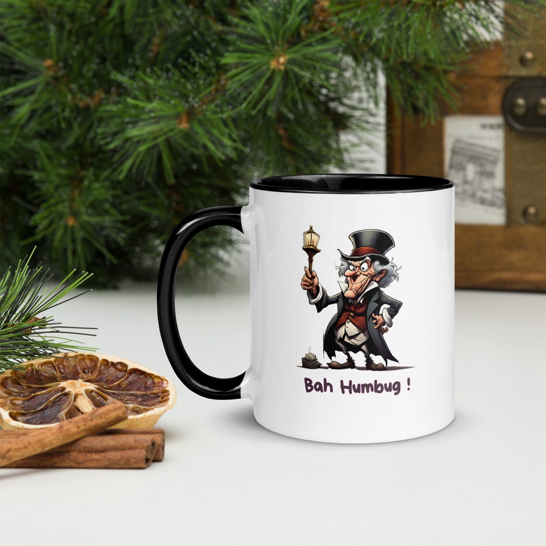 Bah Humbug Mug With Color Inside - Etsy