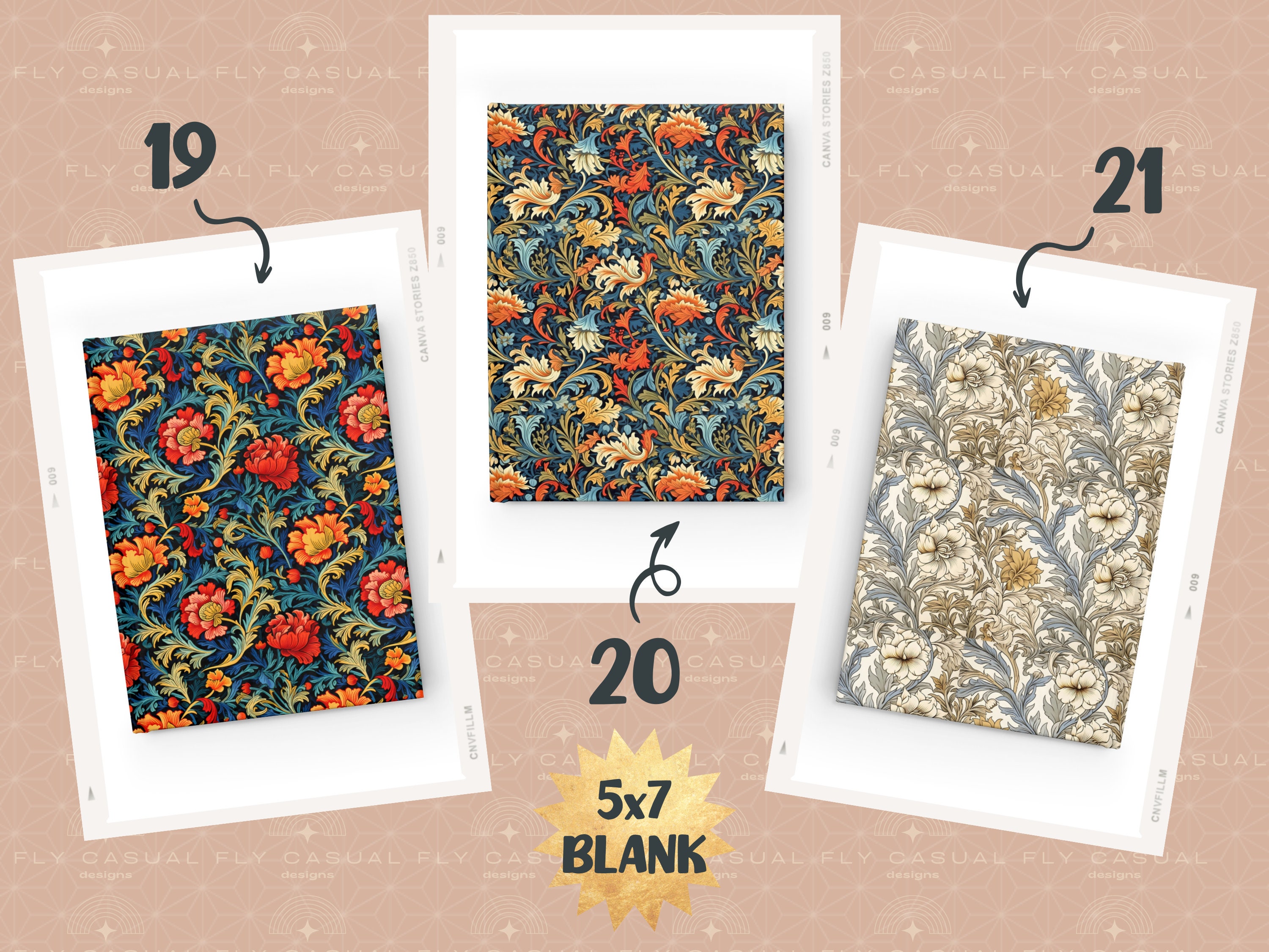 William Morris Print Hardcover Journal, William Morris Inspired ...