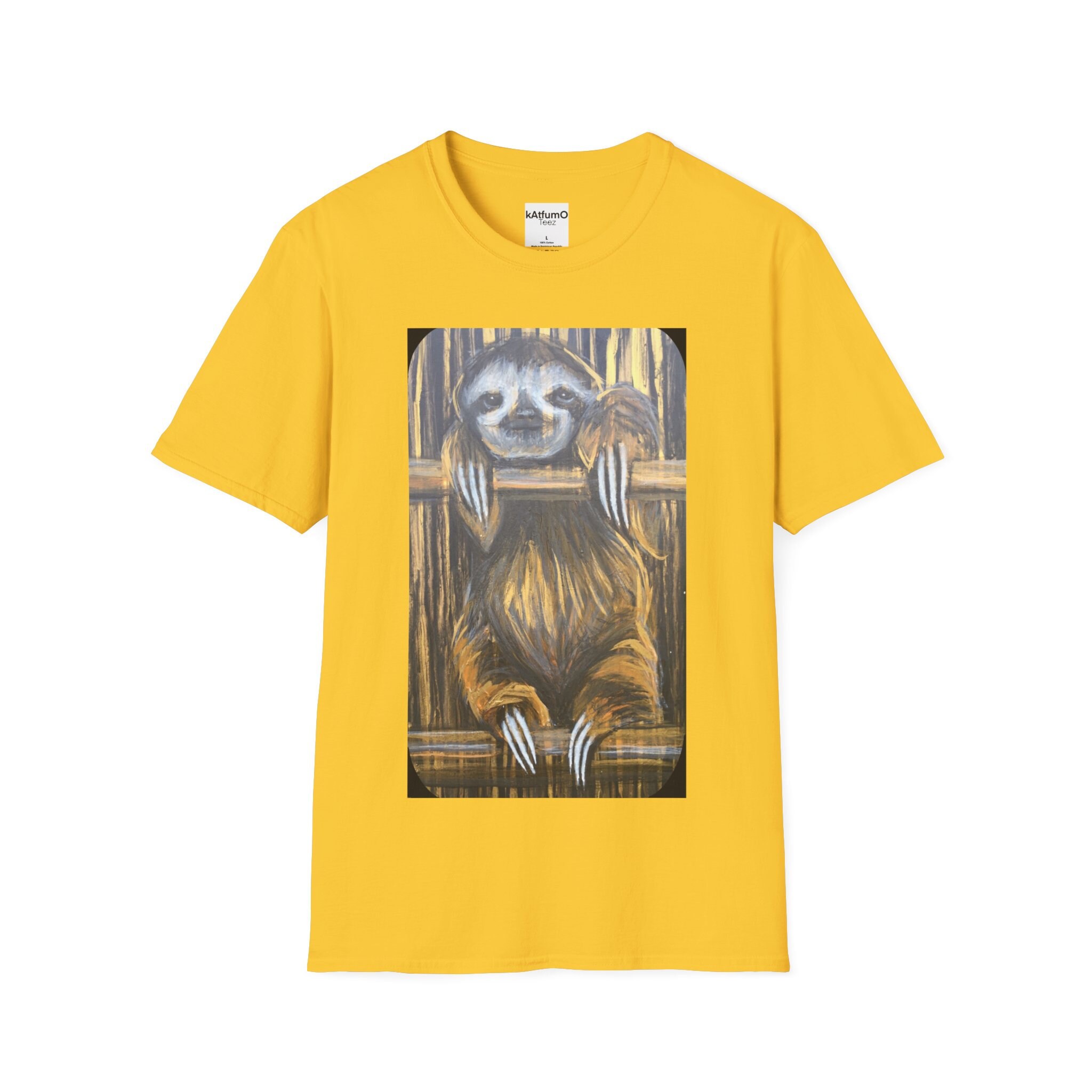 Sloth Tee Sloth Painting Shirt Hanging Sloth Tee Cute Sloth Shirt Sloth ...