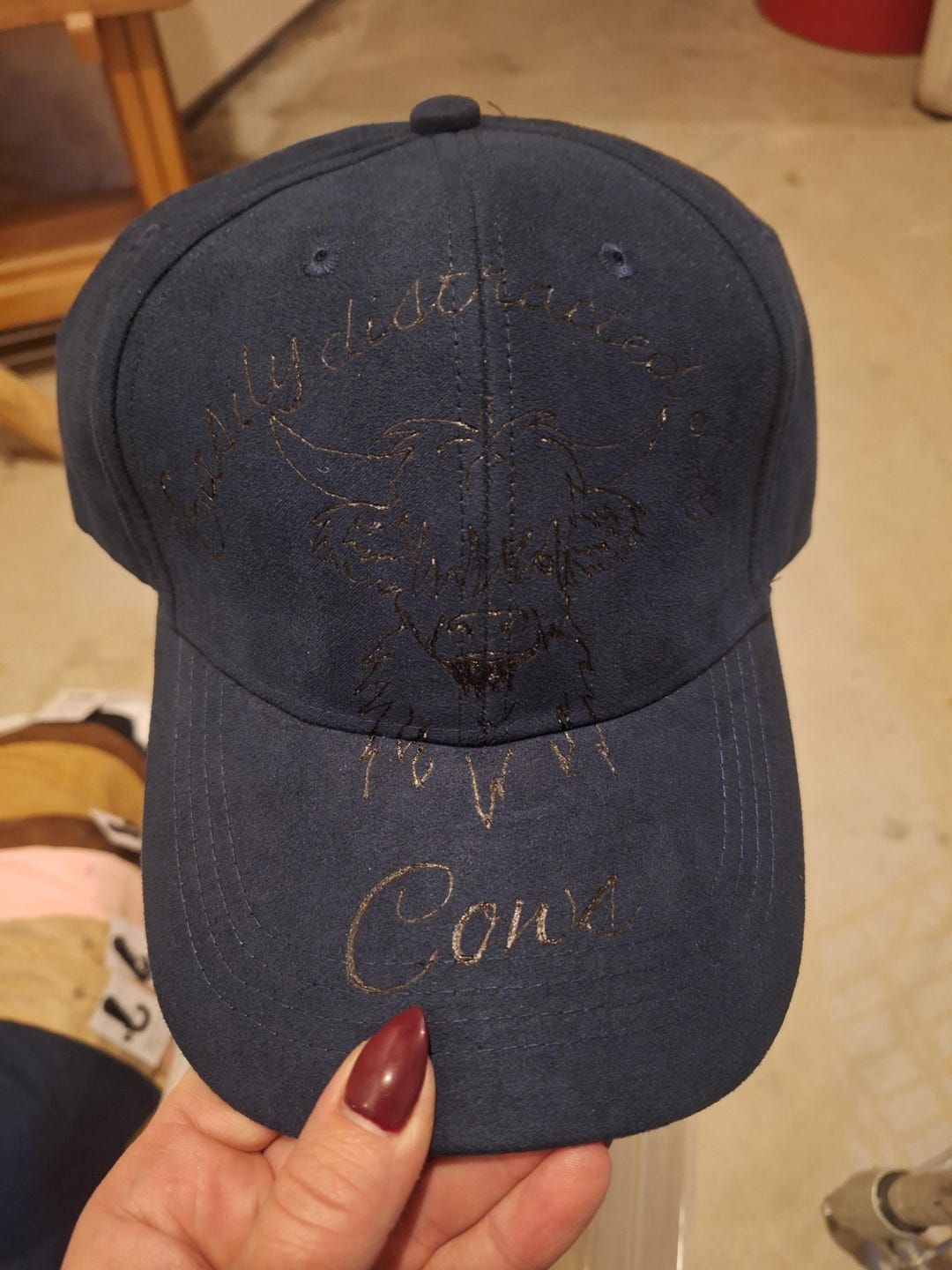 Highland Cow, Baseball Cap, Hand Burned, Unique Hat - Etsy