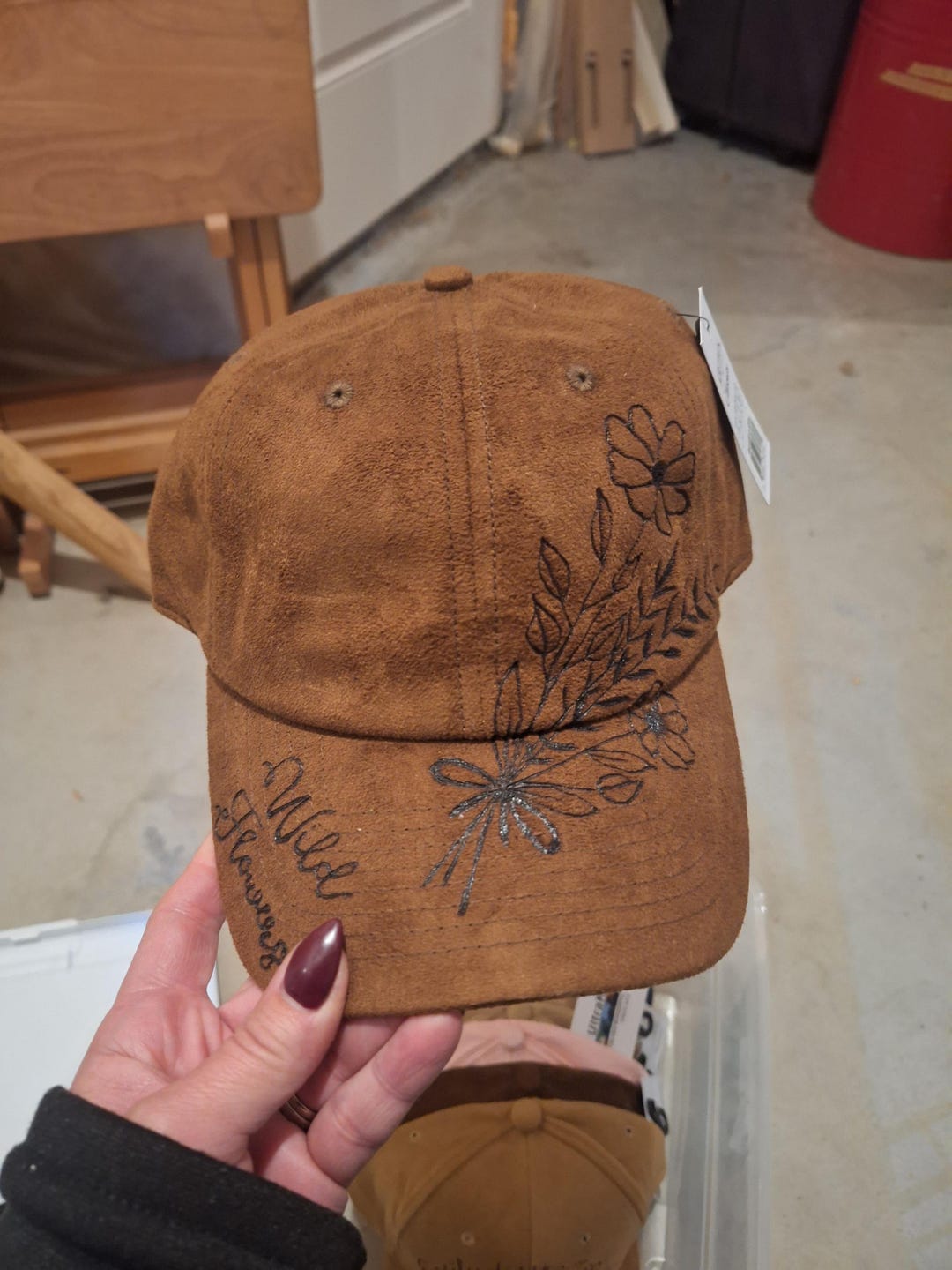 Wild Flowers, Wild Horses, Baseball Cap, Hand Burned, Unique Hat - Etsy