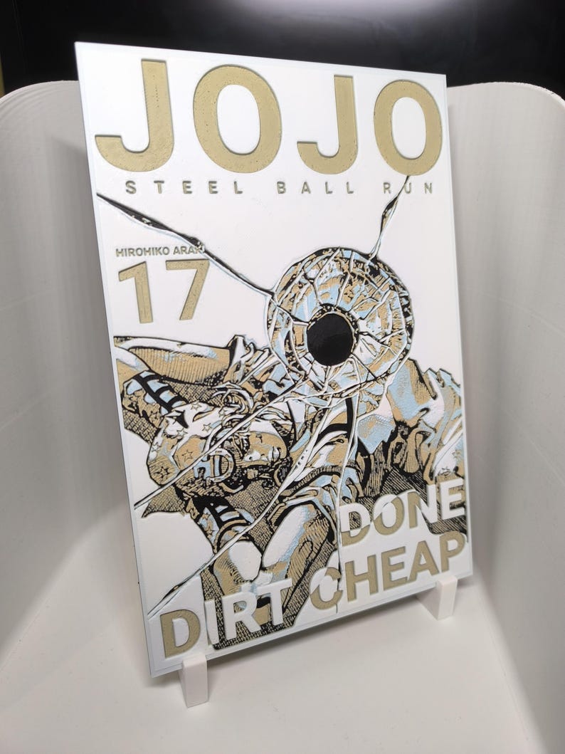 Steel Ball Run 3D Wall Art – Johnny Joestar Panel, Jojo Manga Gift - Etsy