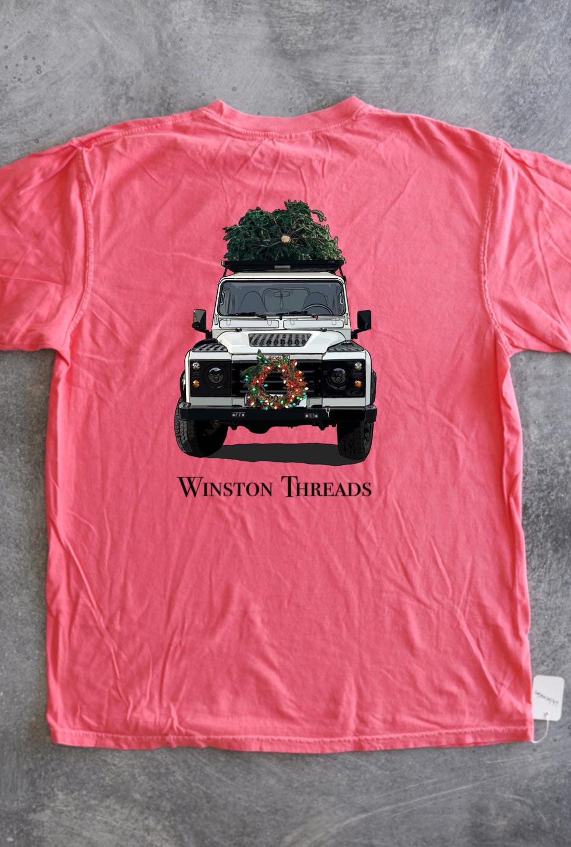 Christmas Tree Land Rover Defender Comfort Color Unisex Garment-dyed ...