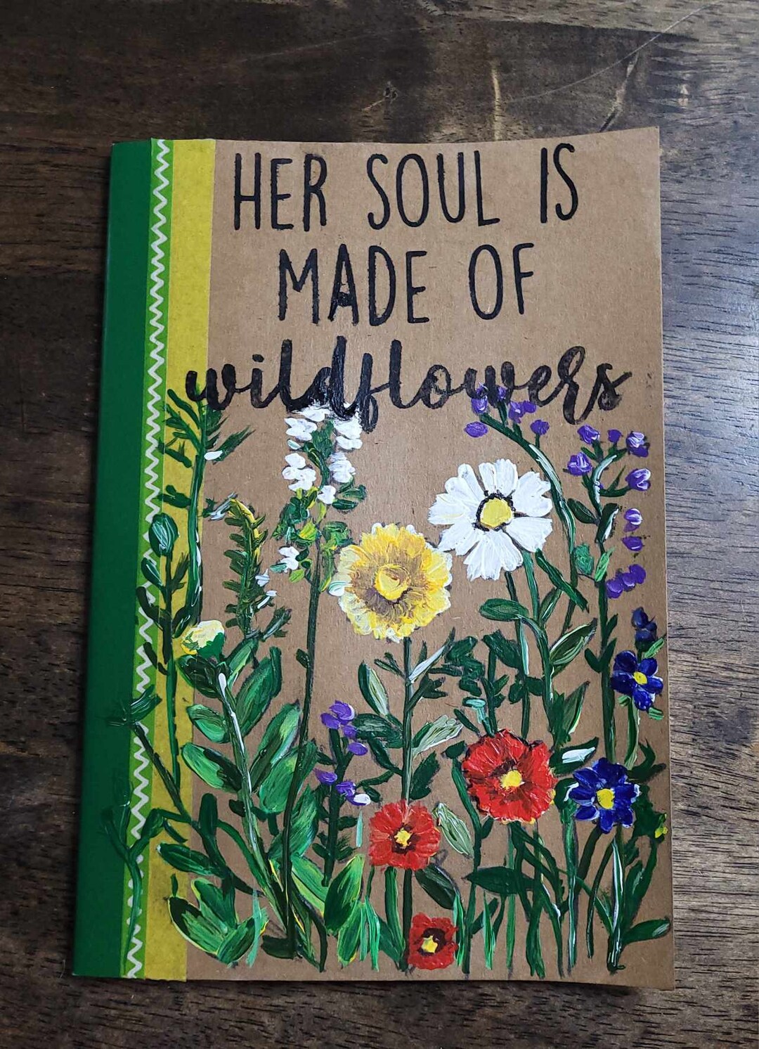 Hand Painted and Personalized Wildflower Notebook Sets - Etsy