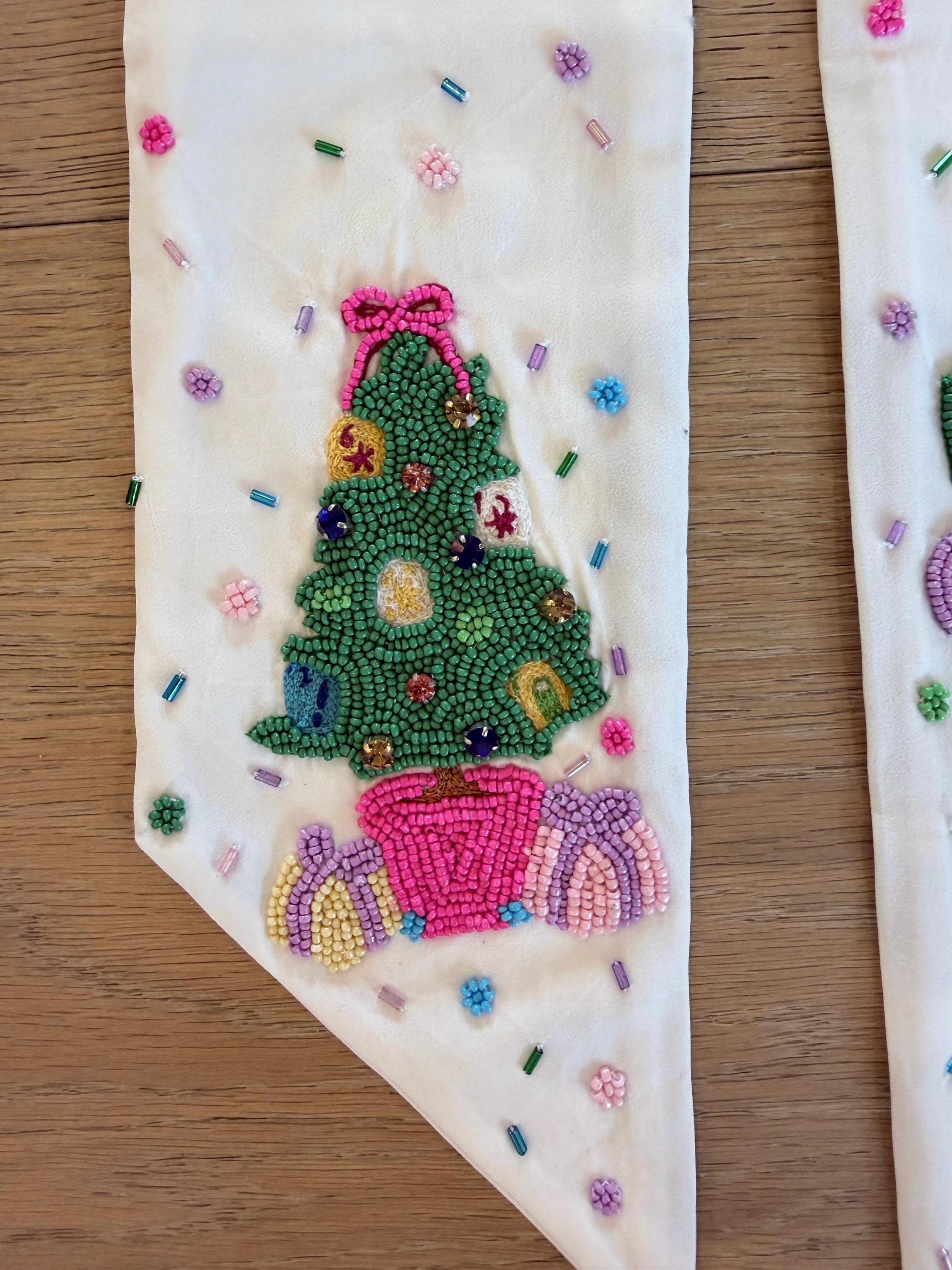 Mahjong Themed Christmas Wreath Sash - Bam Crak Dot - Etsy