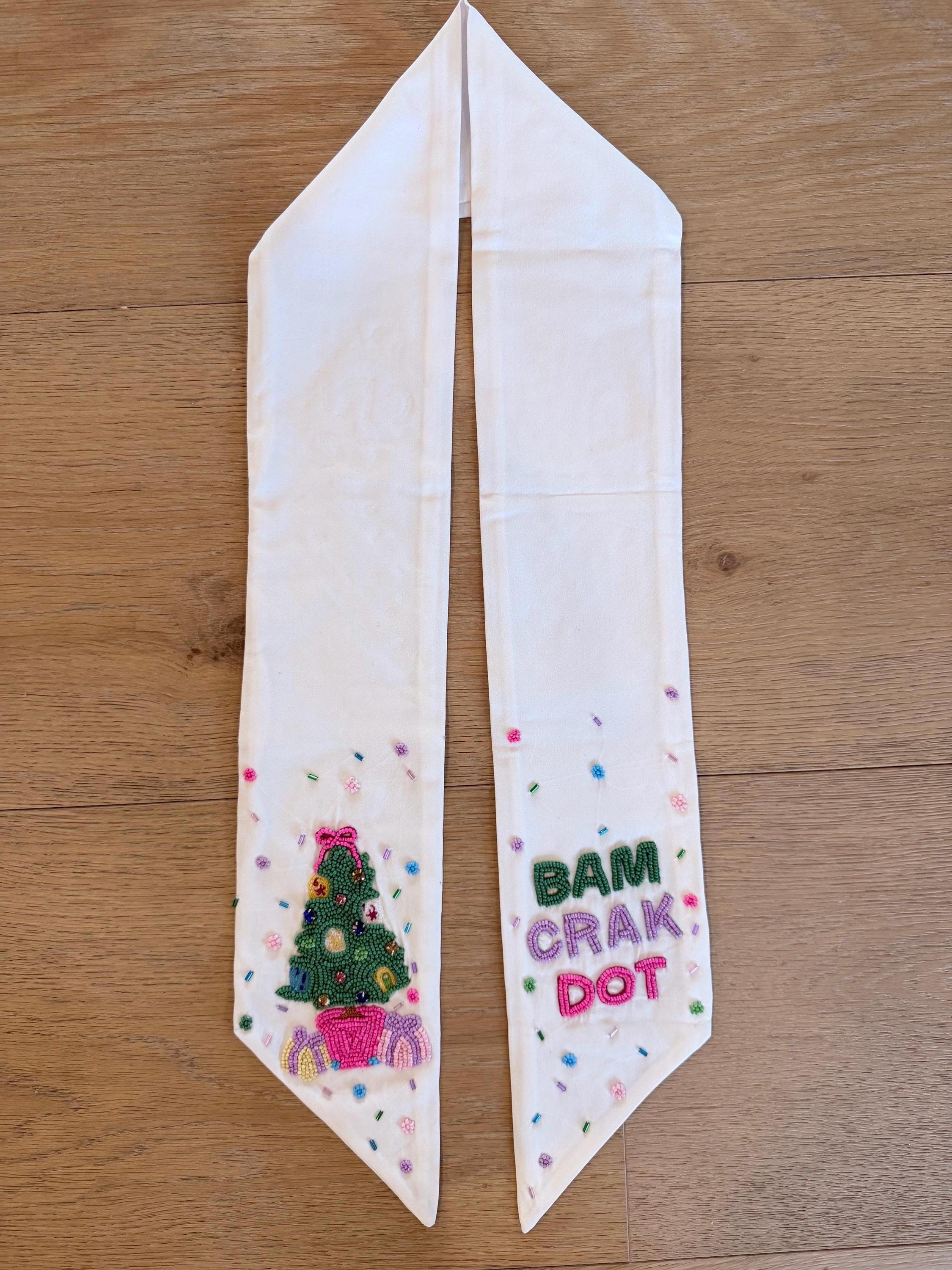 Mahjong Themed Christmas Wreath Sash - Bam Crak Dot - Etsy