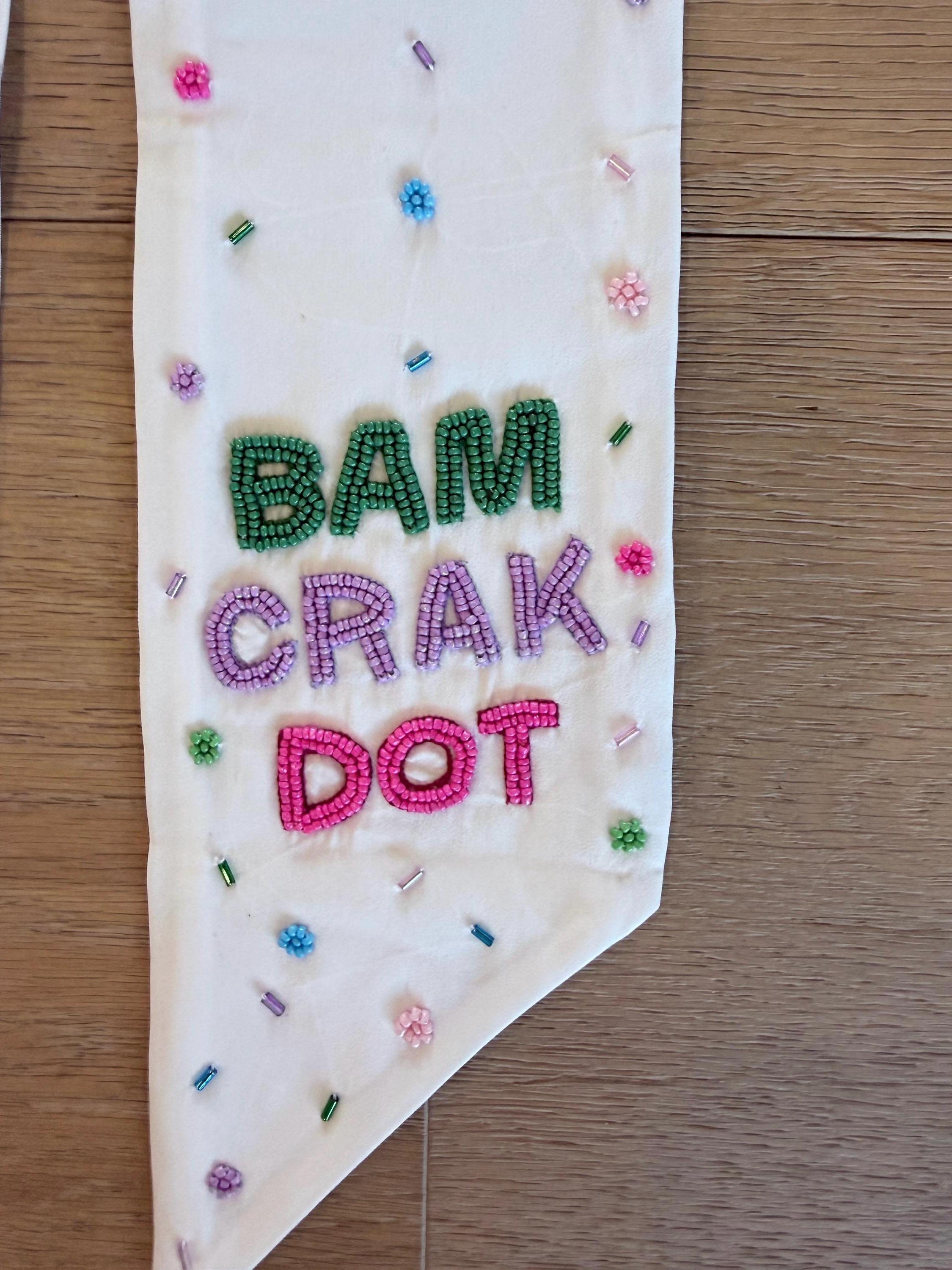 Mahjong Themed Christmas Wreath Sash - Bam Crak Dot - Etsy