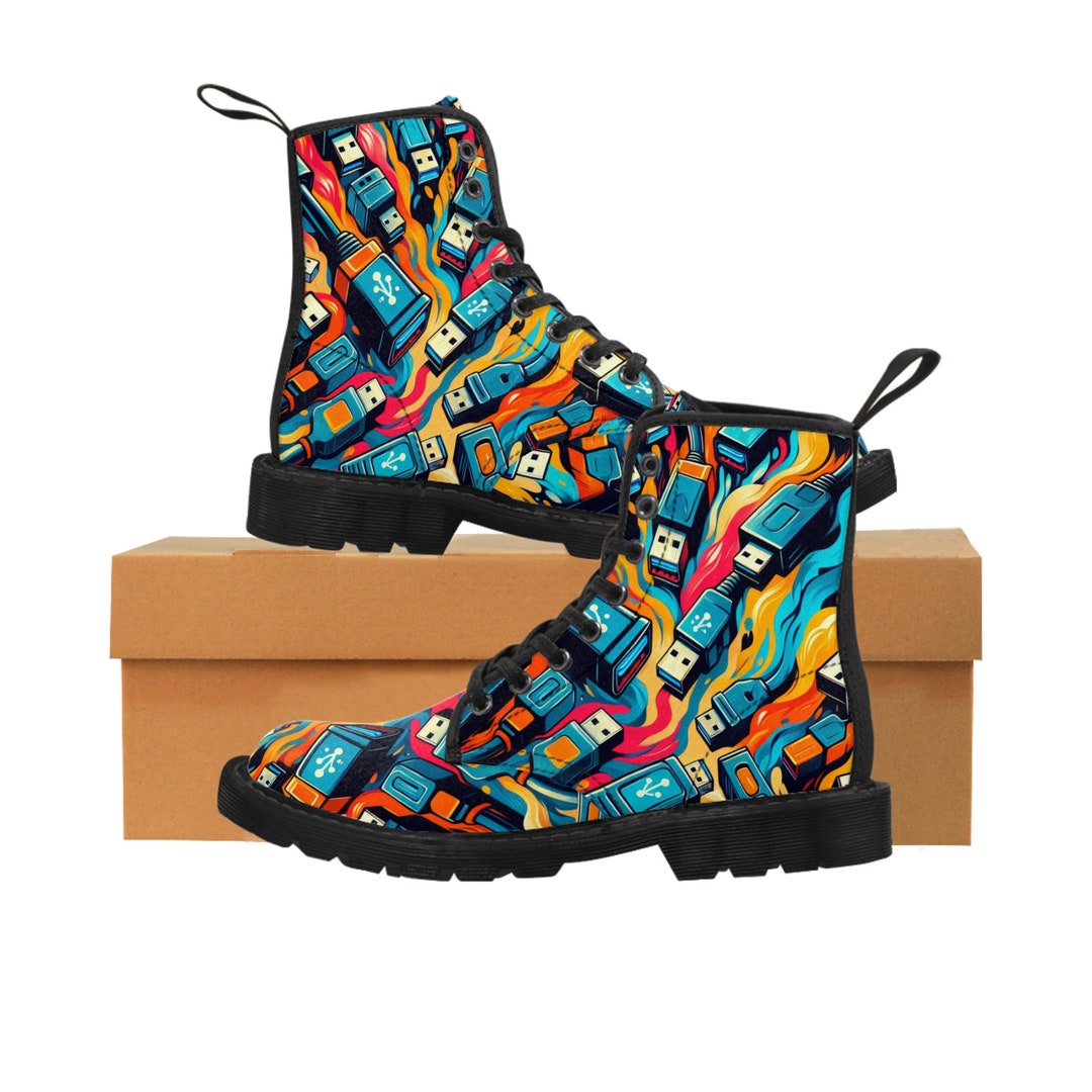 Geek Chic Fashion Nerd Gifts Casual Wear Usb-design Women's Boot: Edgy ...