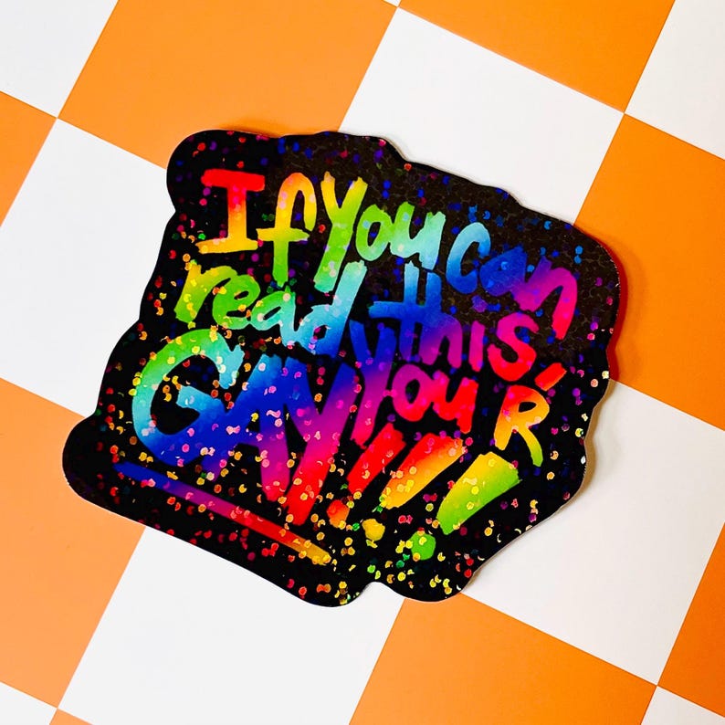 PRIDE Stickers! 3" Hand-made Holographic Stickers / Yuri / Yaoi / Gay ...