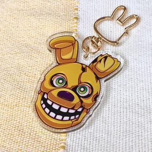 Springtrap, Spring Bonnie, Yellow Rabbit 2.5" Double-sided Acrylic ...