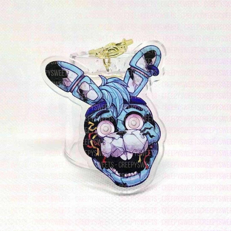BONNIE- FNAF Keychain 2.5" Double-sided Acrylic Charm, FNAF Security ...