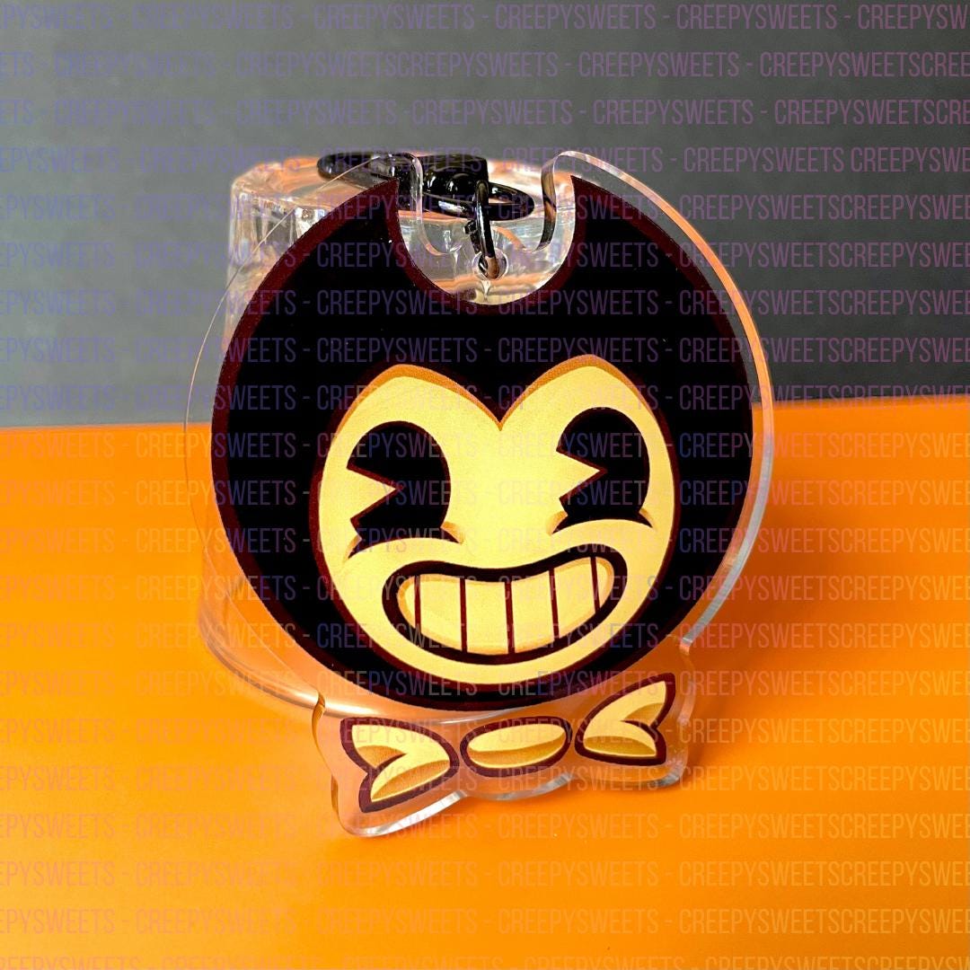 BENDY- BATIM Keychain 2.5" Double-sided Acrylic Charm (bendy and the ...