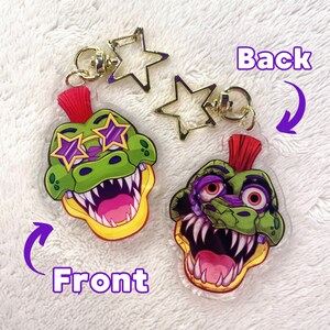 FNAF Security Breach Keychains Glamrock / Shattered Freddy, Monty ...
