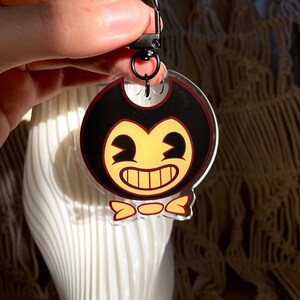 Bendy and the Ink Machine Acrylic Charm Keychain: 2.5" BATIM - Etsy