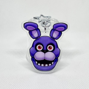 FNAF Keychains Freddy, Bonnie, Chica, Foxy 2.5" Double-sided Acrylic ...