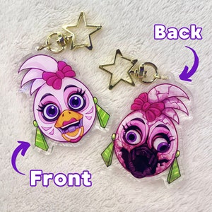 FNAF Security Breach Keychains Glamrock / Shattered Freddy, Monty ...