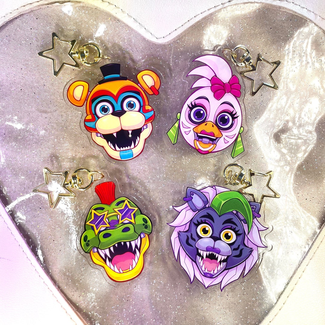 FNAF Security Breach Glamrock / Shattered Freddy, Monty, Chica, Roxy 2. ...