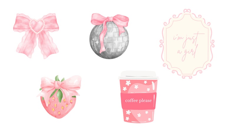 Coquette Sticker Sheet - Etsy