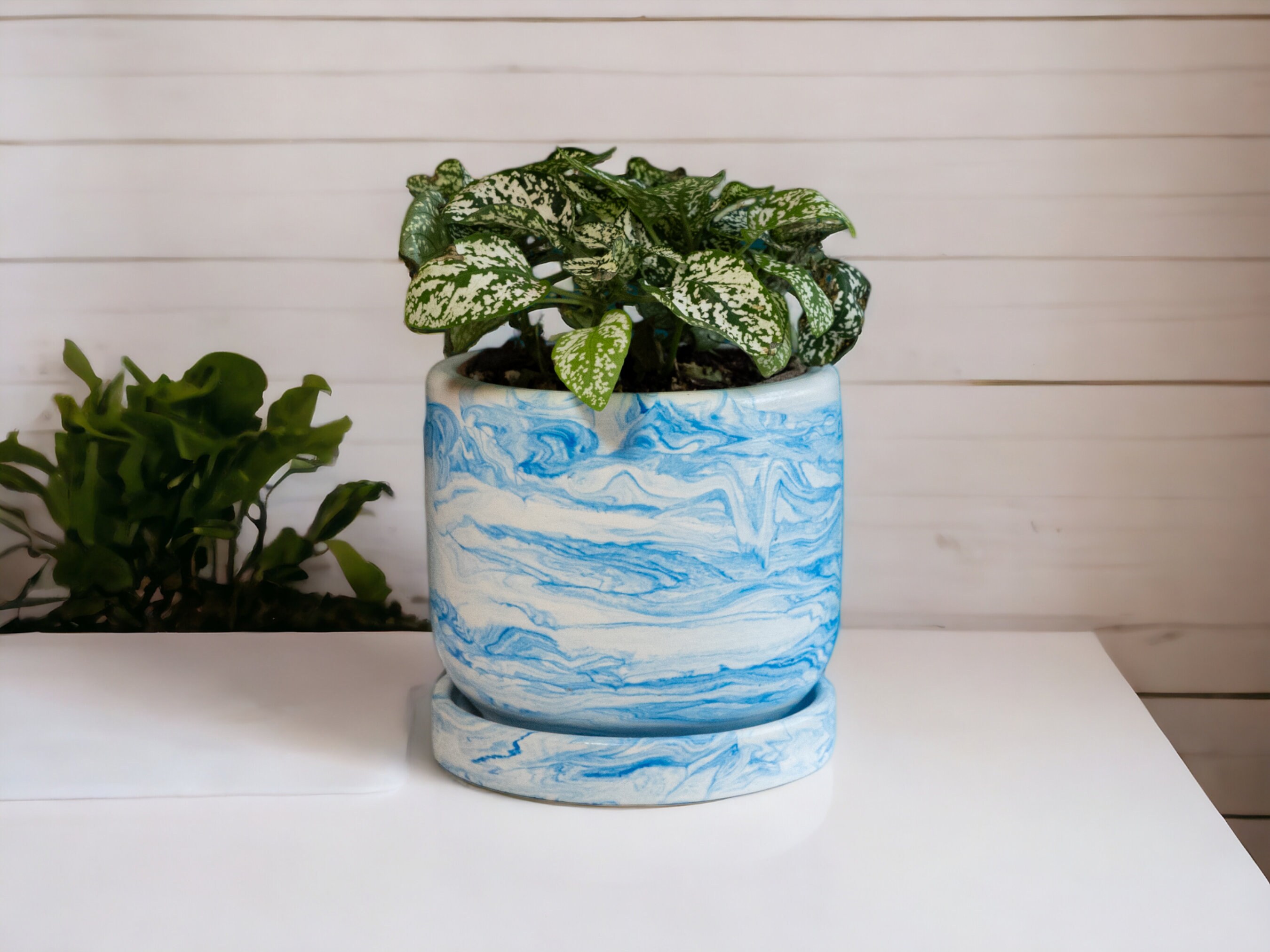 Concrete Planter With Drainage, Unique Planter for Office Desk, Outdoor Planters, Handmade ...