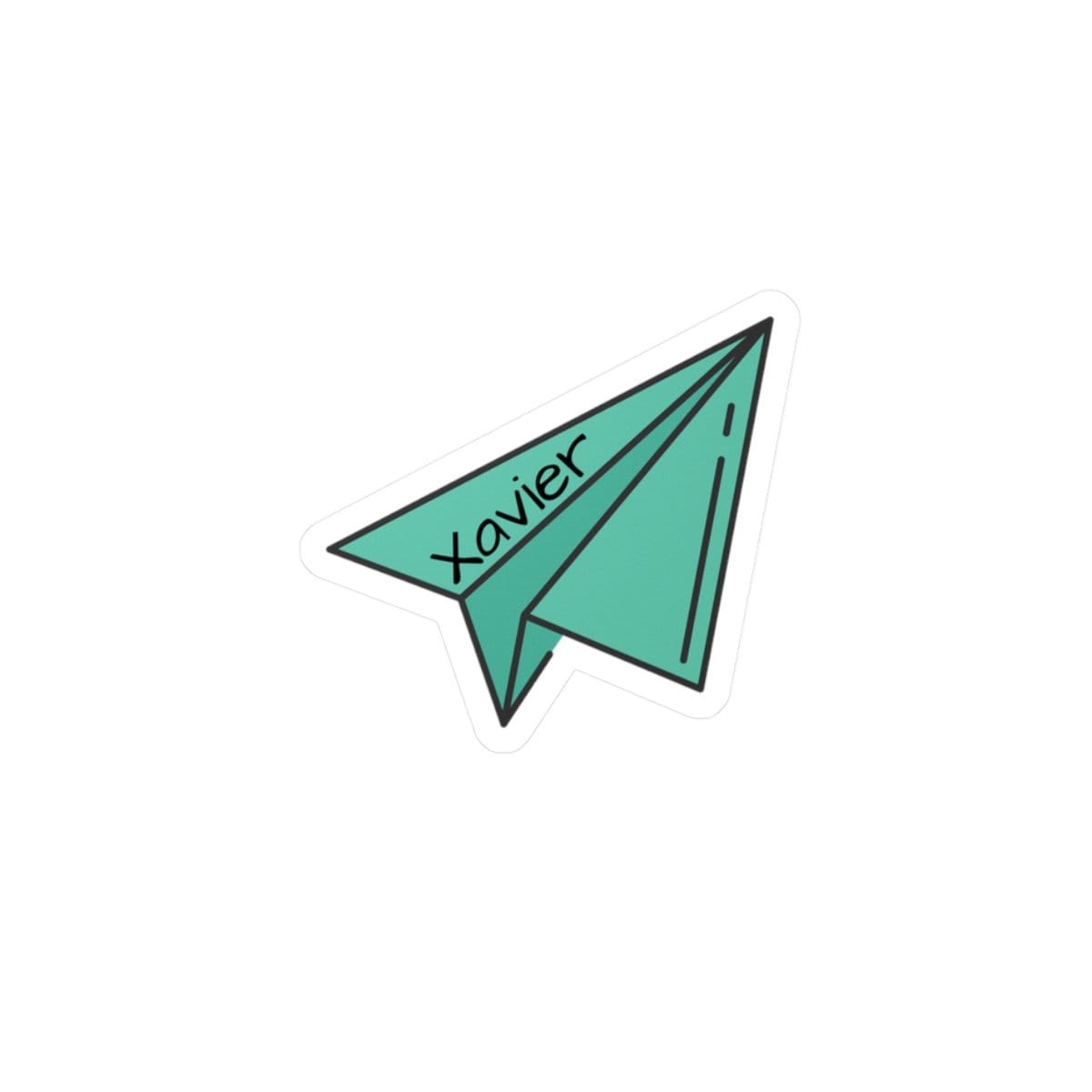 Paper Plane Custom Vinyl Sticker, Airplane, Vehicles, Sticker for Kids ...