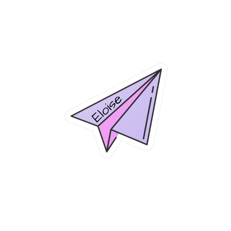 Paper Plane Custom Vinyl Sticker, Airplane, Vehicles, Sticker for Kids ...