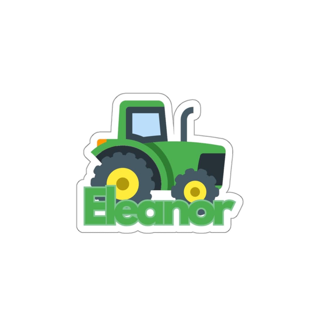 Green Tractor Customized Vinyl Sticker, John Deere Sticker, Farming ...