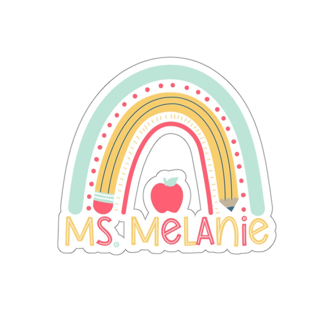 Personalized Teacher Name Sticker, Teacher Appreciation Gift, Preschool ...