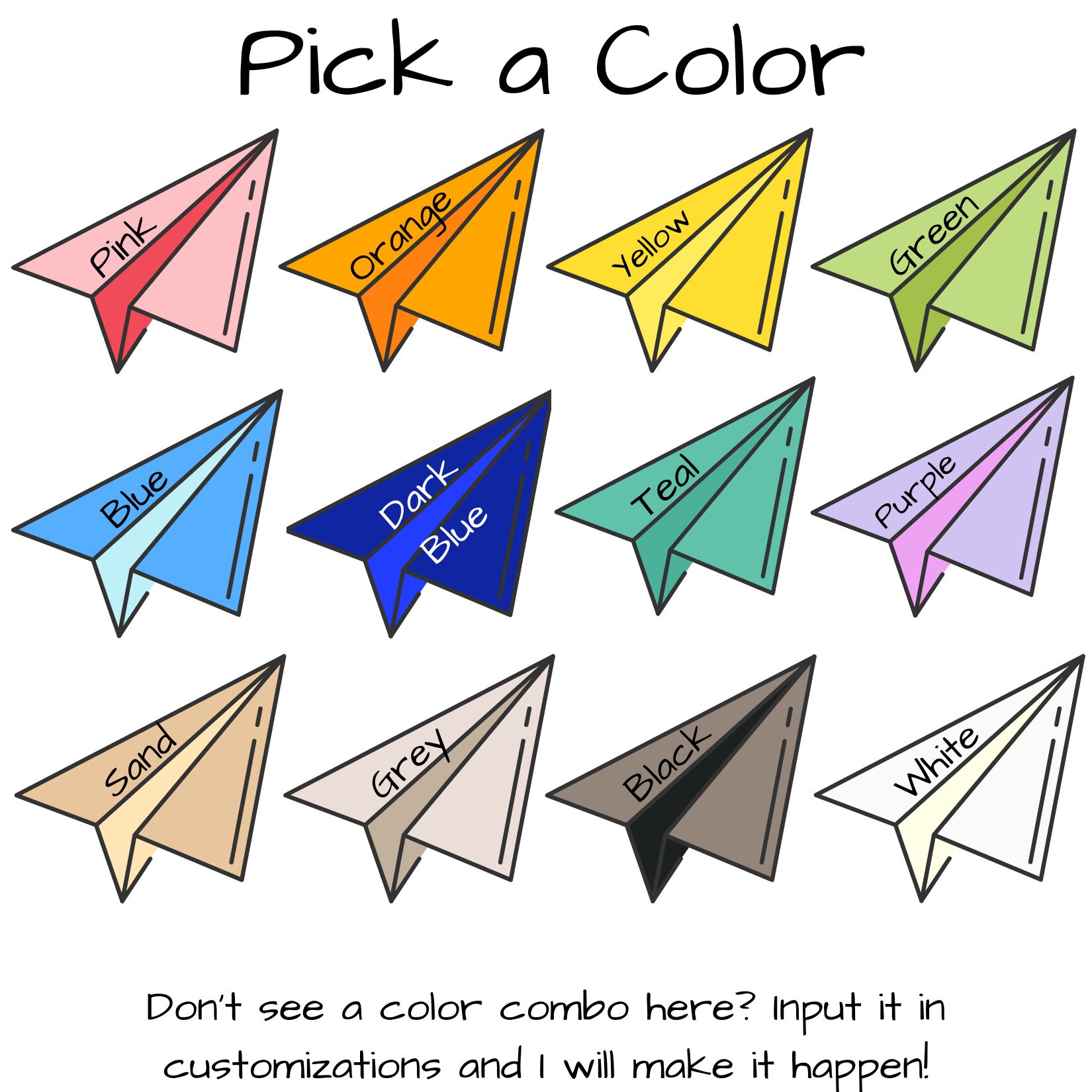 Paper Plane Custom Vinyl Sticker, Airplane, Vehicles, Sticker for Kids ...