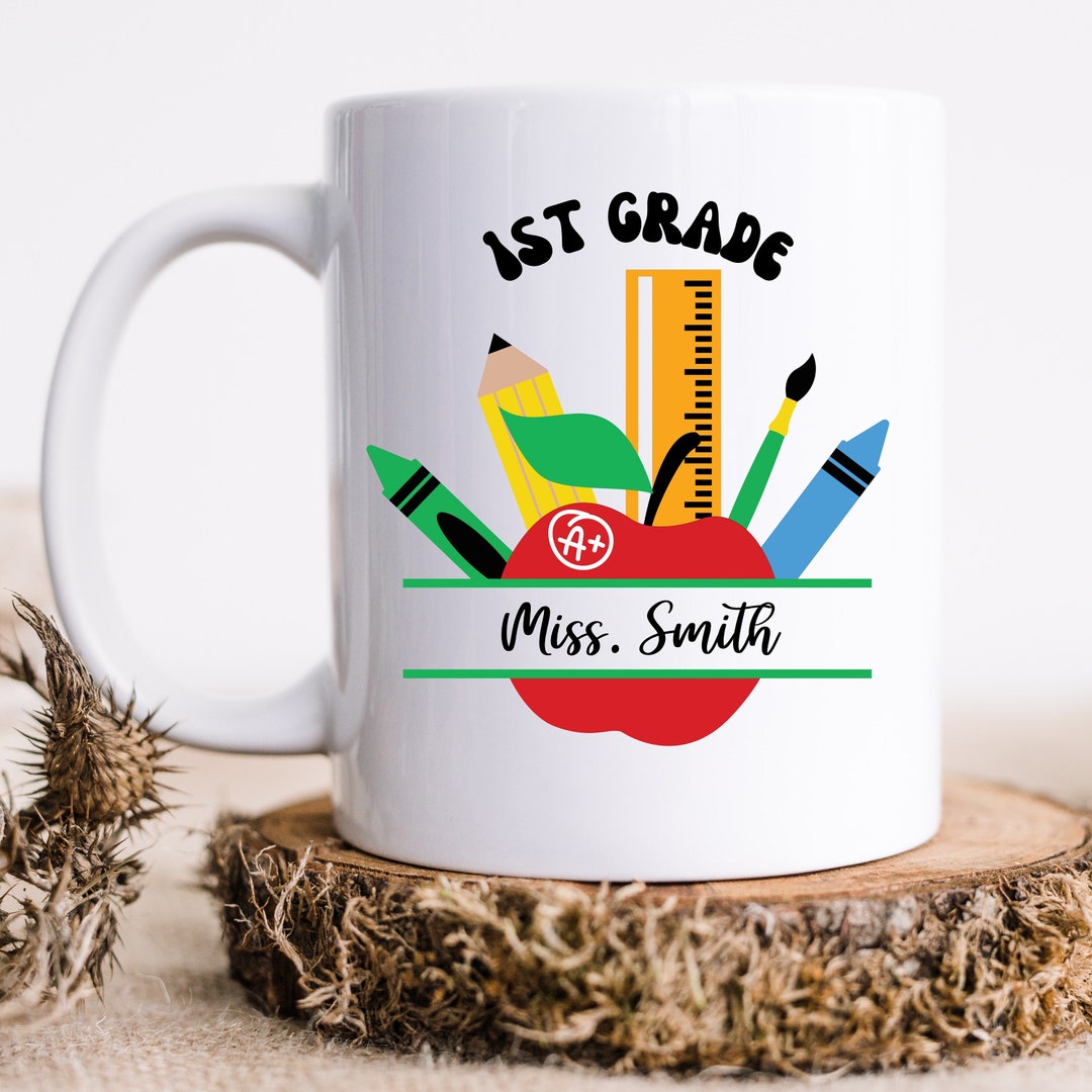 Personalized Teacher Mug, Custom Teacher Coffee Mug, Teacher Gift ...