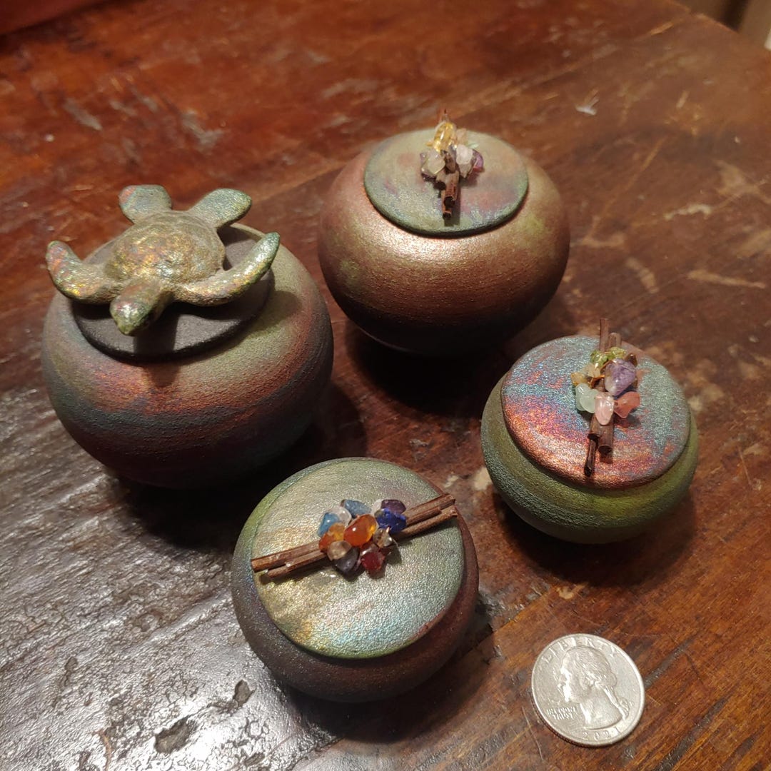 Ceramic Trinket Box Set - Etsy
