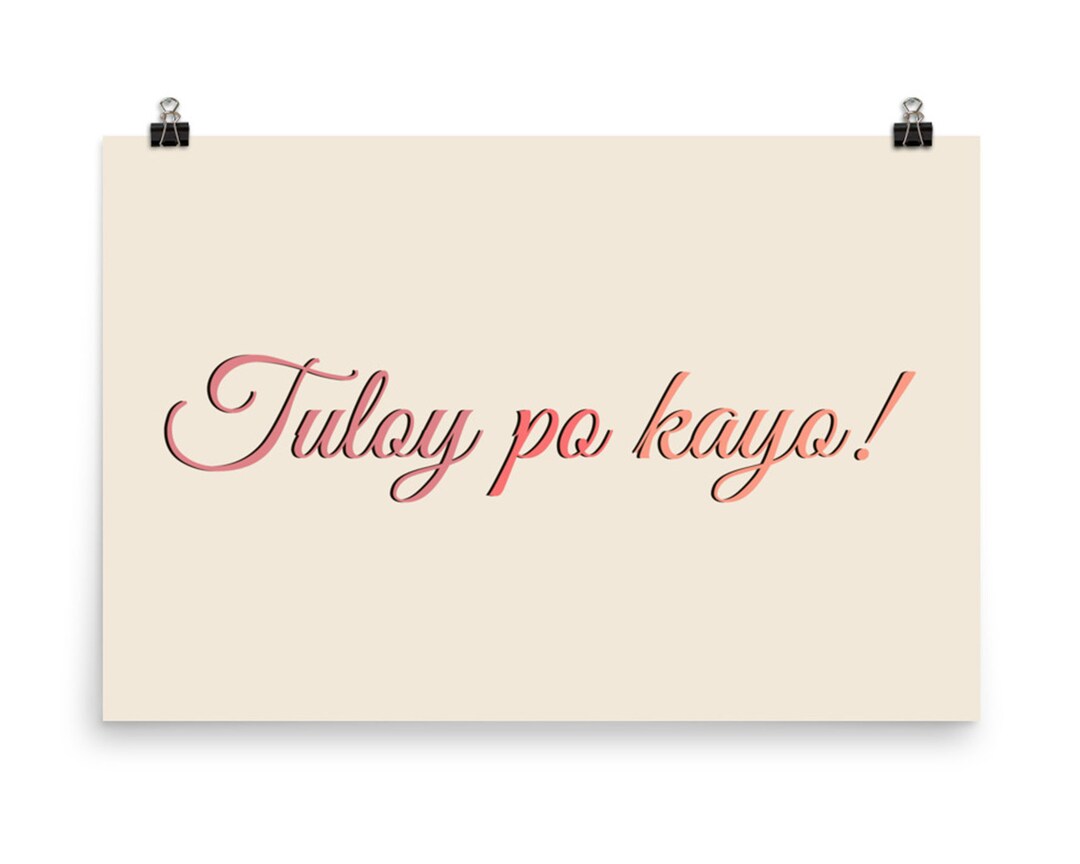 Printable Tuloy Po Kayo Sign Wall Decor - Etsy
