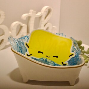 Bath Time Soap Sticker for Laptops, Phones, Water Bottles, Luggage ...