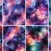 Watercolor Nebula Galaxy Seamless Digital Paper - Starfield Galaxy ...