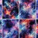 Watercolor Nebula Galaxy Seamless Digital Paper - Starfield Galaxy ...