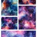Watercolor Nebula Galaxy Seamless Digital Paper - Starfield Galaxy ...