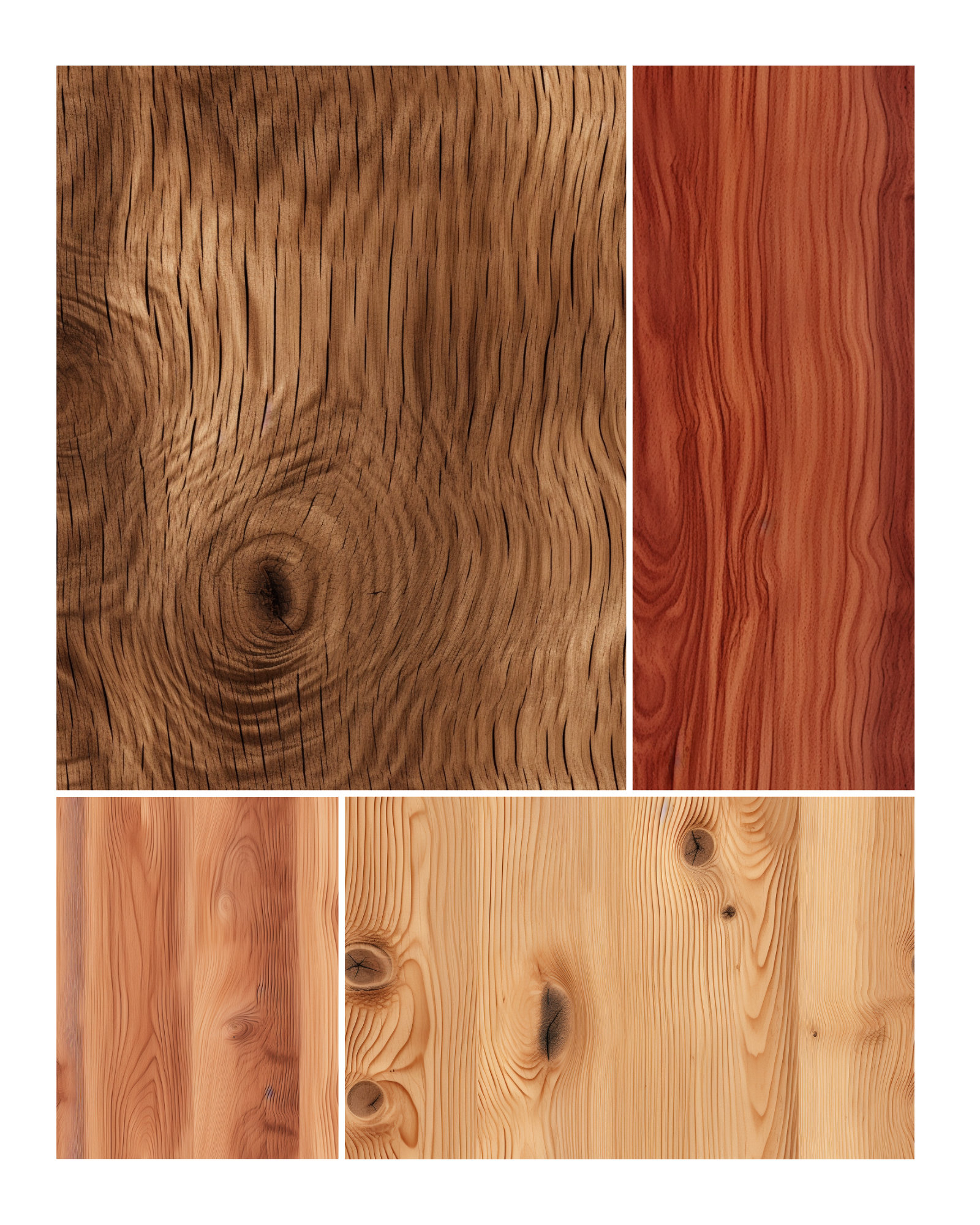 Seamless Wood Textures Digital Paper, Printable Rustic Wood Digital ...