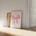 Coquette Pink Princess Bow Digital Wall Art /poster, Coquette Pink Bow ...