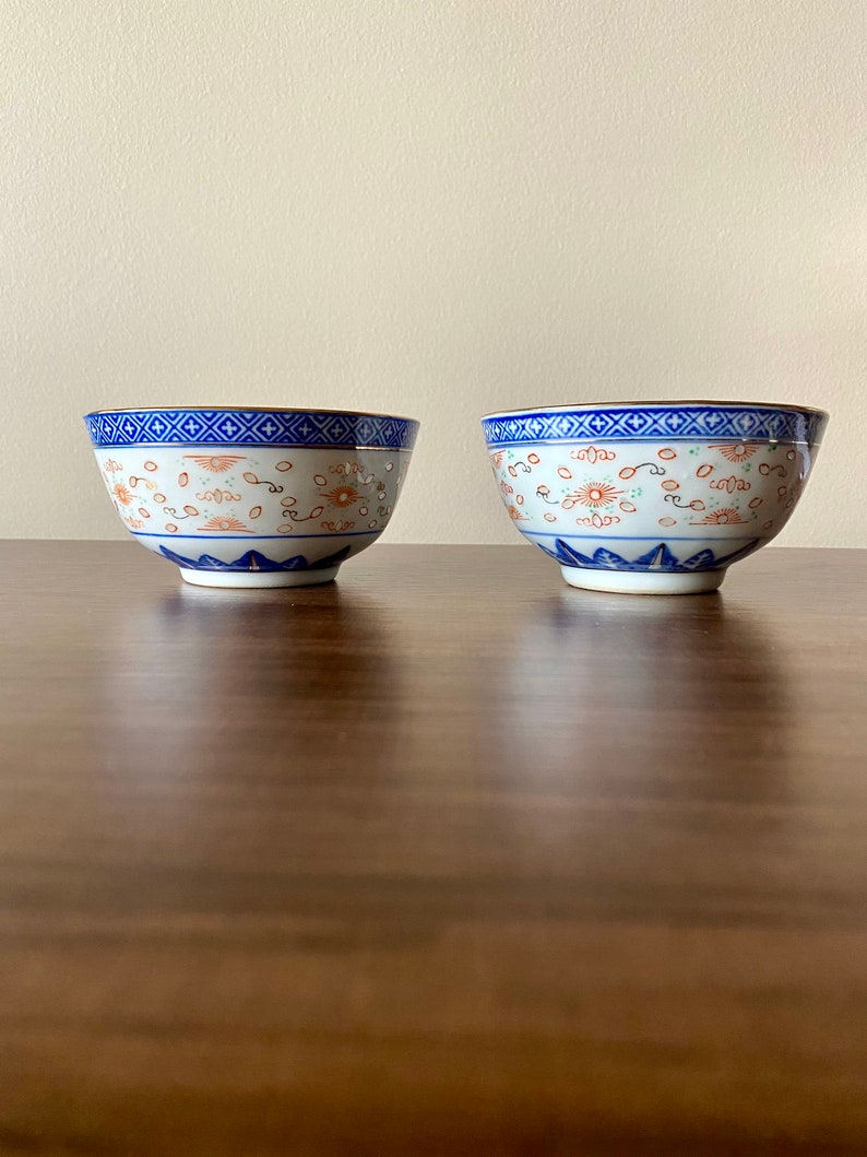 Jingdezhen Chinese Rice Grain Hand Painted Chinese Porcelain Bowl ...