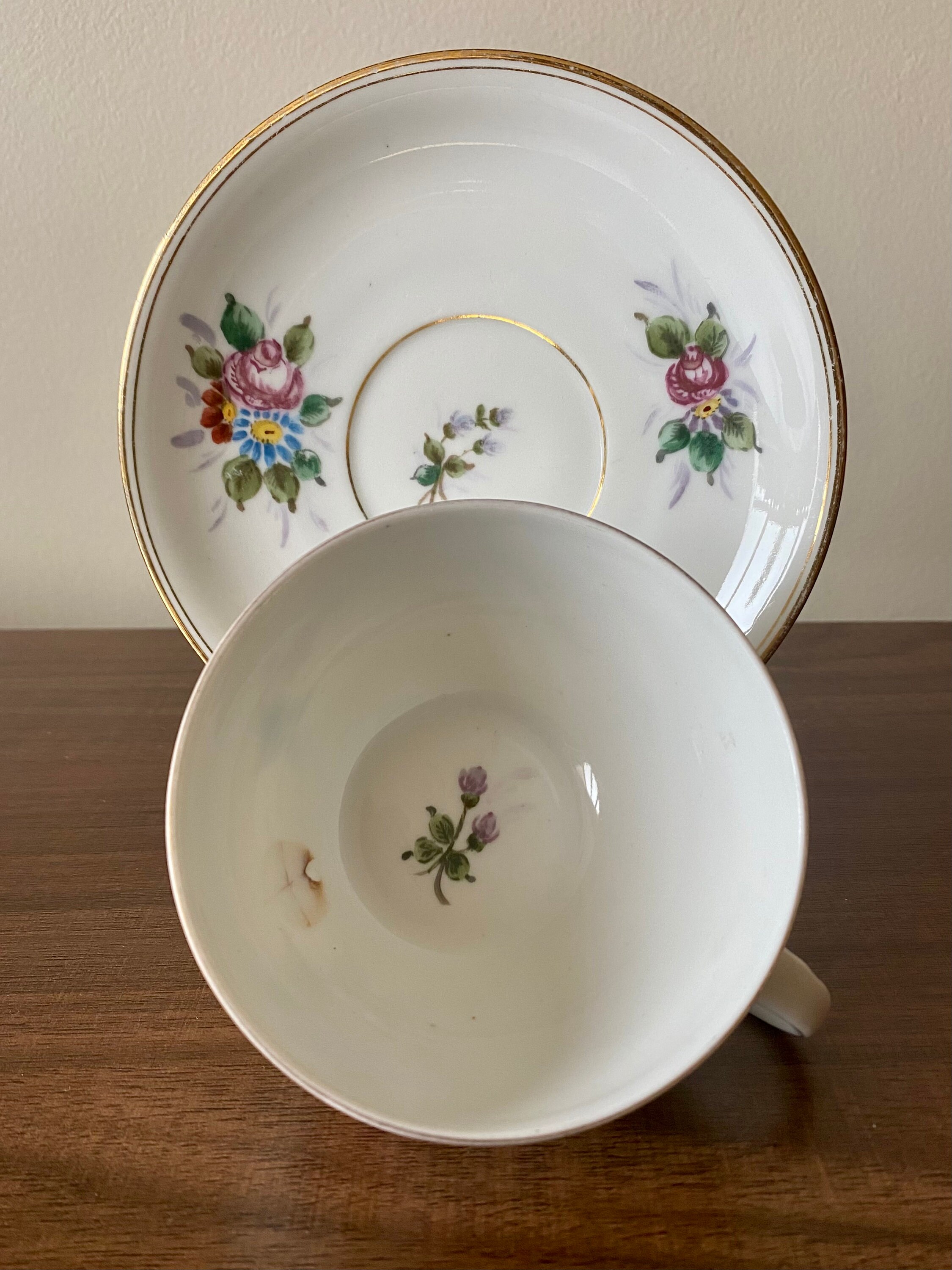 Rare C.W.S U.S Zone Germany Tea Cup and Saucer Plate Tea Set | Vintage ...