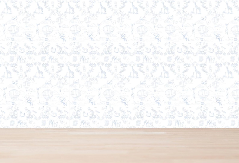 Toile De Jouy Safari Backdrop | Seamless Pattern - Etsy