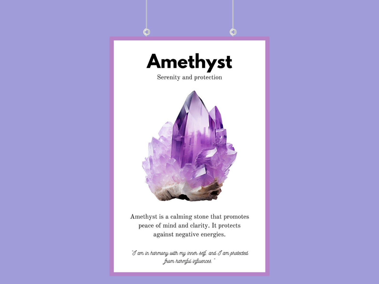 40 Customizable Crystal Cards, Printable Cards With Gemstone Meanings ...