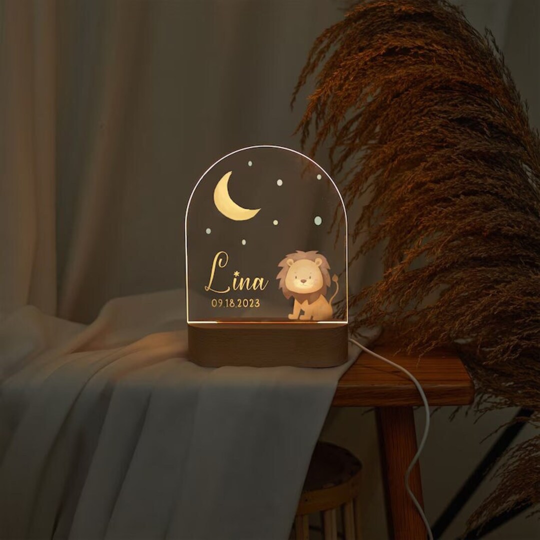 Personalized Nightlight Children Baby Snooze Lamp, Night Lamp Baby ...