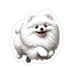 Pomeranian Kiss-cut Stickers - White Pom Decal - Laptop Water Bottle ...