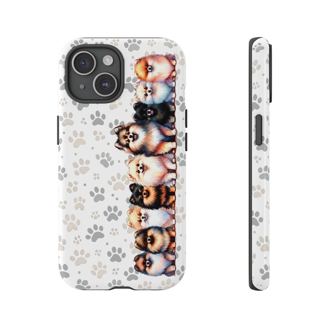 Adorable Pomeranian Coquette Phone Case - Kawaii Dog Design for Kidcore ...