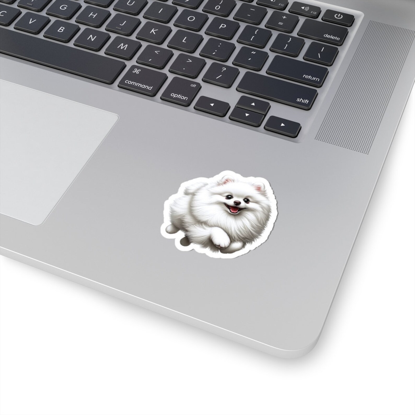 Pomeranian Kiss-cut Stickers - White Pom Decal - Laptop Water Bottle ...